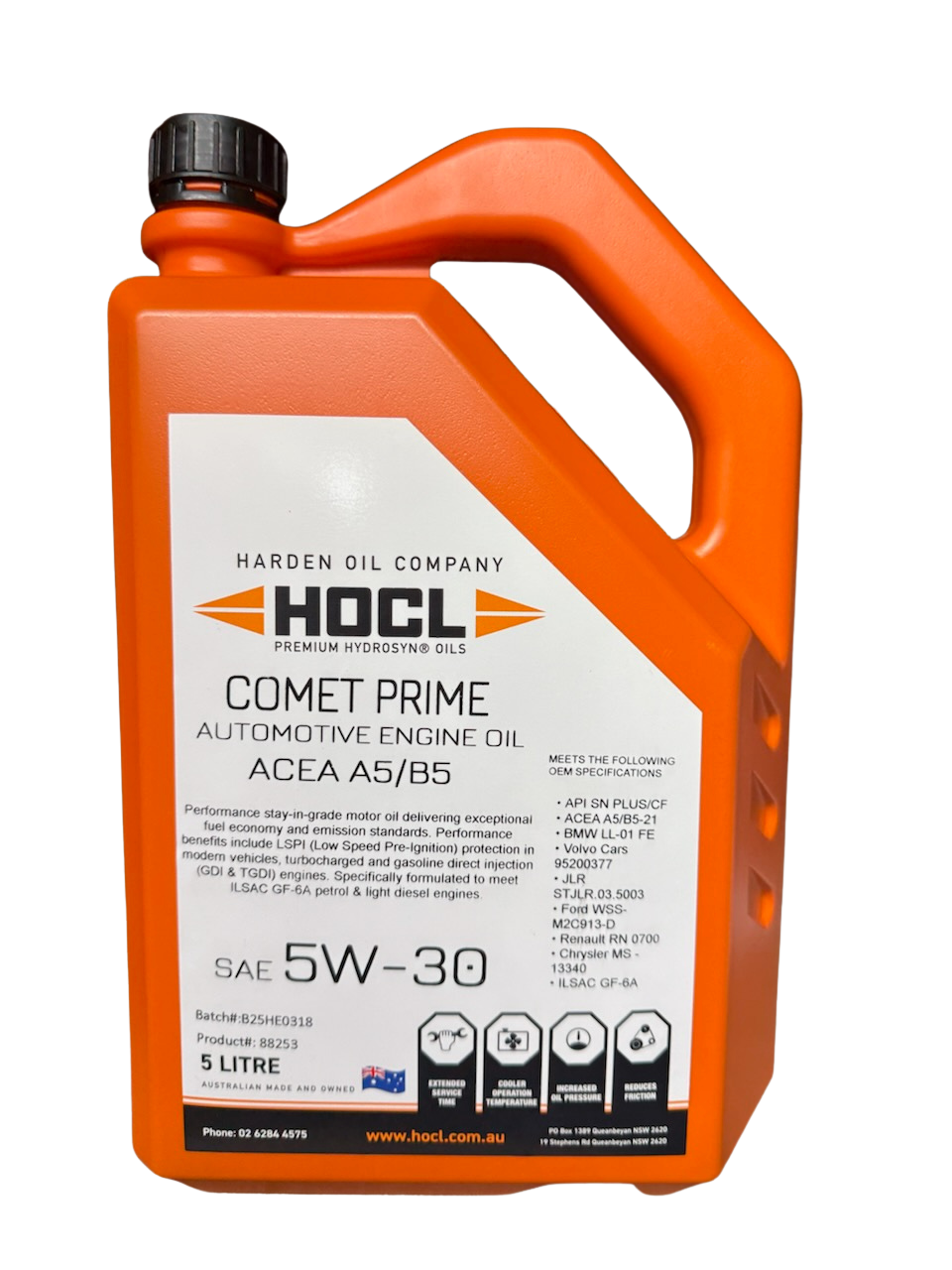 Comet Prime 5W-30 A5/B5-21 – Better Oils and Lubricants Australia