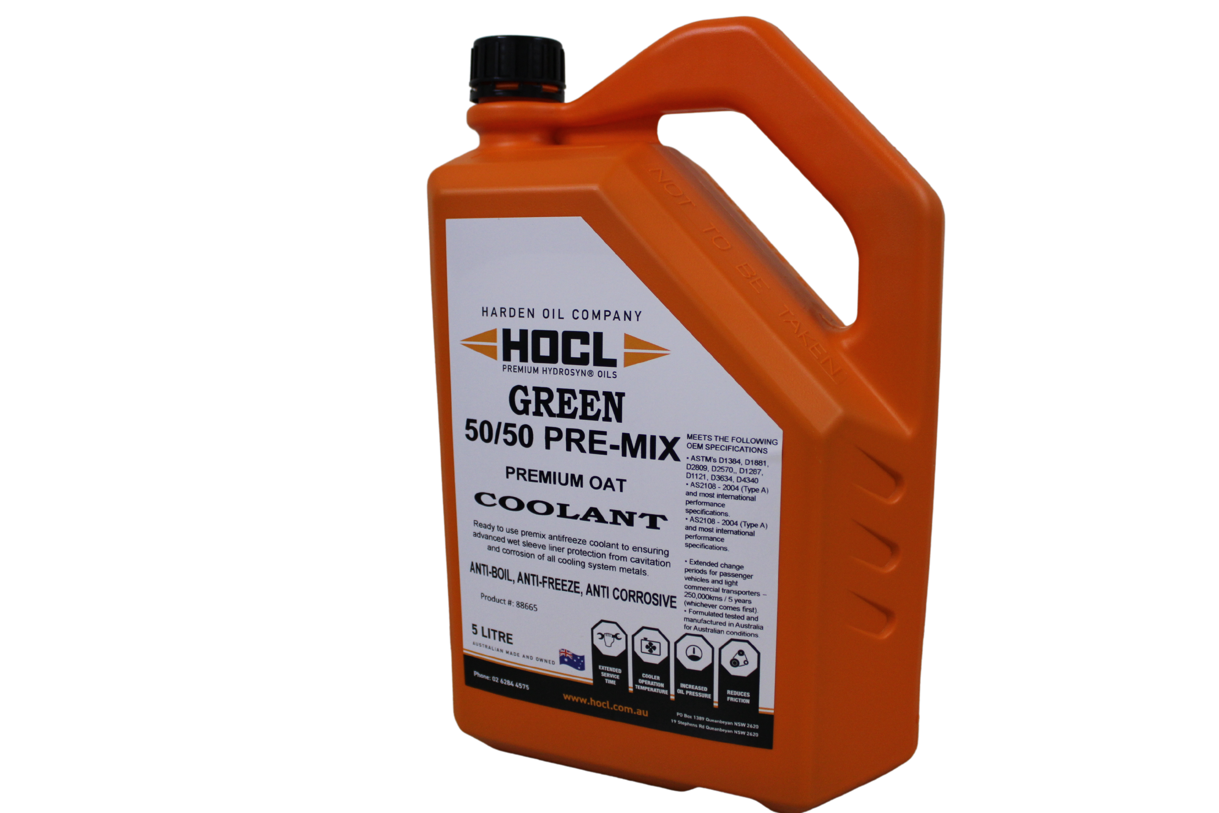 HOCL DuraCool Automotive Green Coolant OAT Pre-Mix 33% – Better Oils ...
