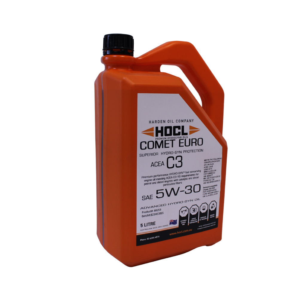 HOCL Comet Euro 5W-30 ACEA C2/C3-21 SN/CF – Better Oils and Lubricants ...