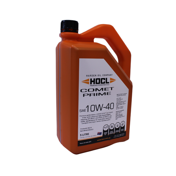 HOCL Comet Prime 10W-40 Engine Oil A3/B4-21 SN/CF – Better Oils and ...